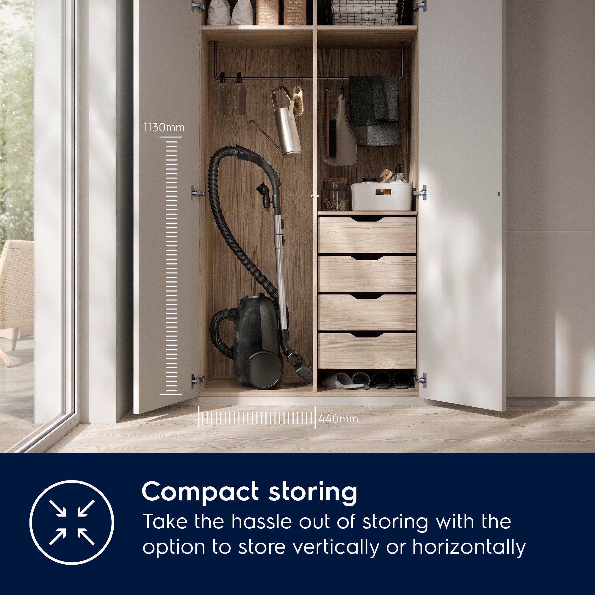 Clean 600 med pose 73 dB Støvsuger | Electrolux